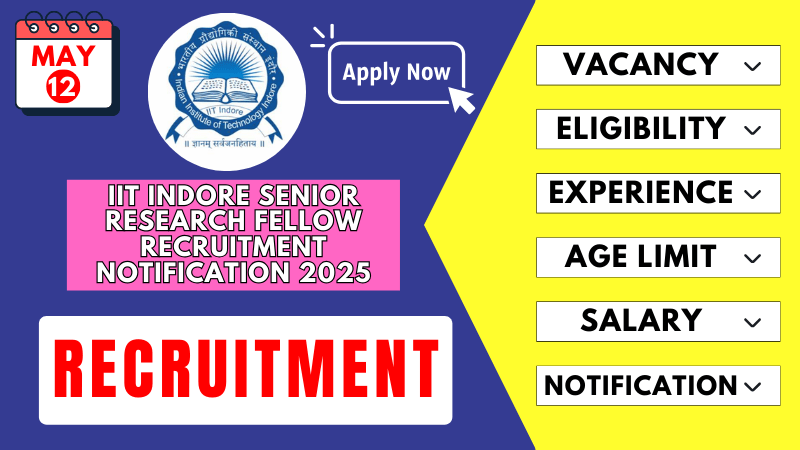 IIT Indore SRF Recruitment 2025: Offline Applications Open Until May 11 ...