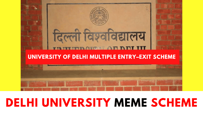 DU Launches Flexible Multiple Entry–Exit Scheme for UG Programs Under ...